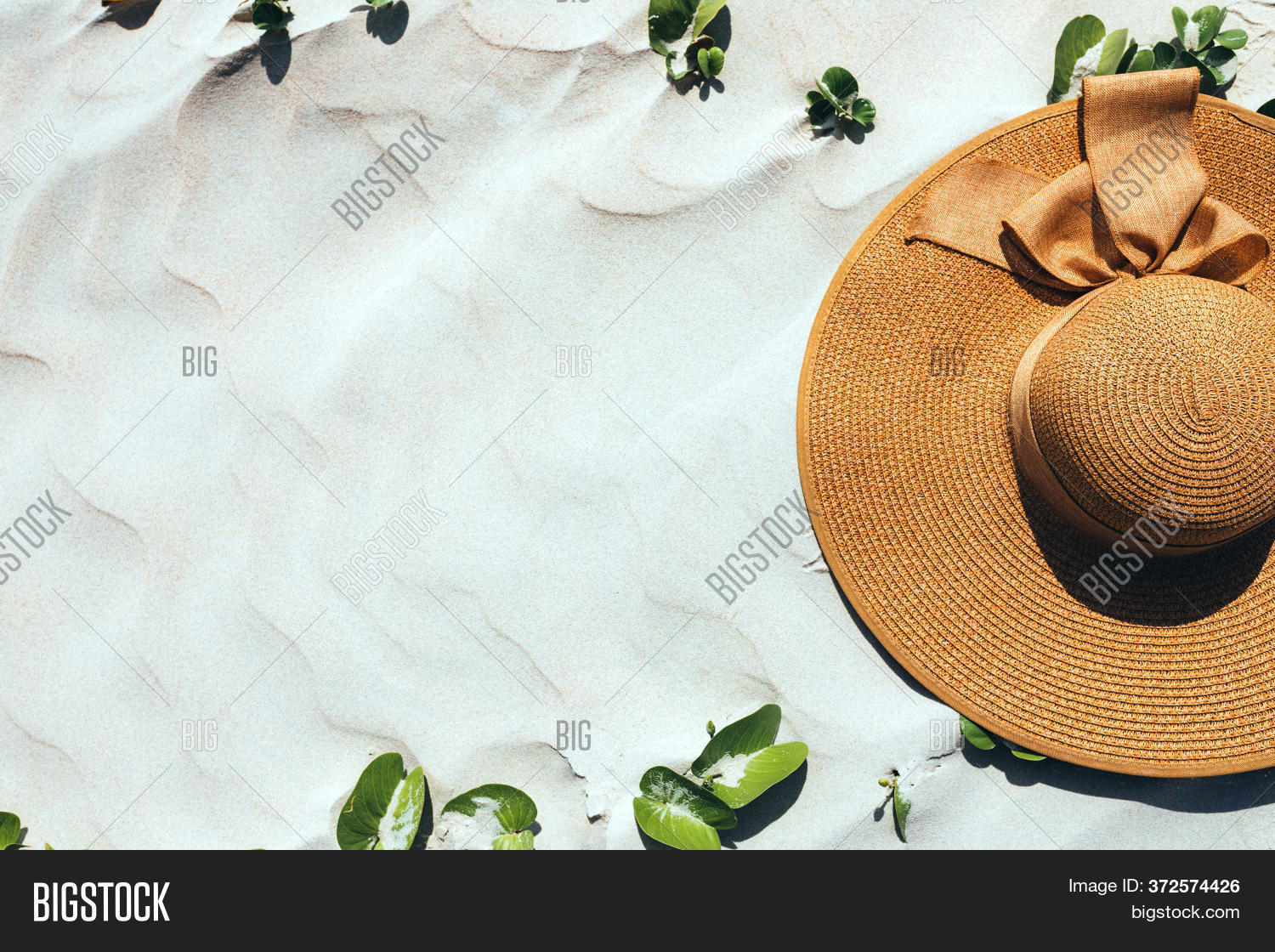 Flat Lay, Straw Hat On Image & Photo (Free Trial) | Bigstock