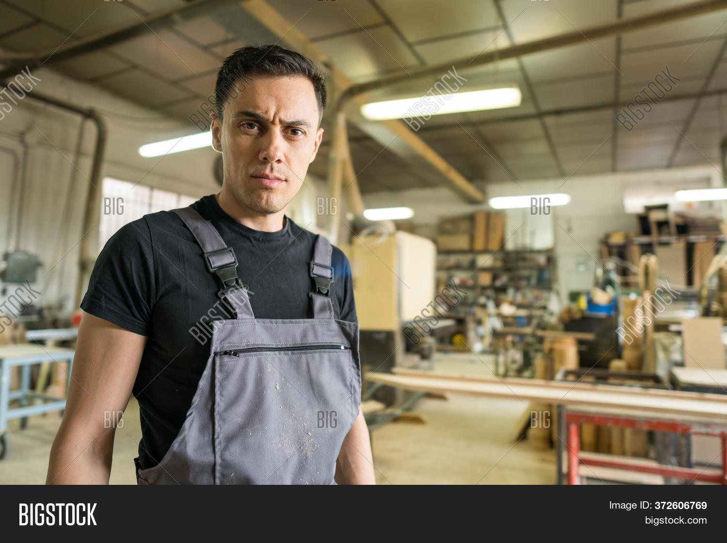 Worker Standing Image & Photo (Free Trial) | Bigstock