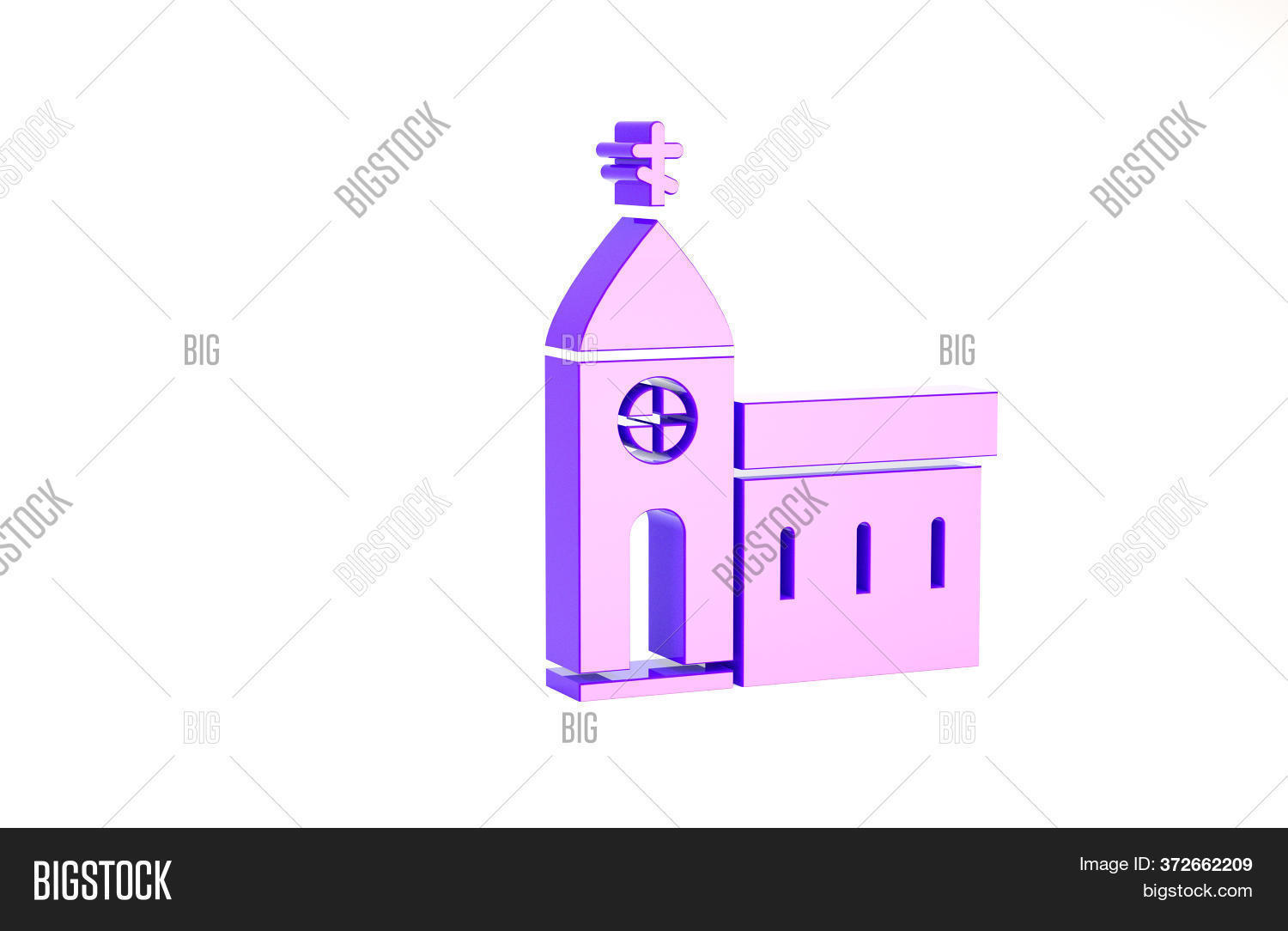 Purple Church Building Image & Photo (Free Trial) | Bigstock