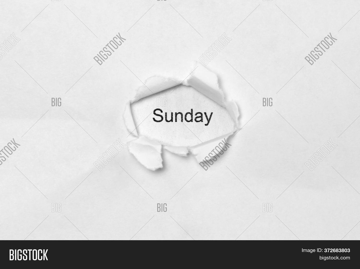 Word Sunday On White Image & Photo (Free Trial) | Bigstock