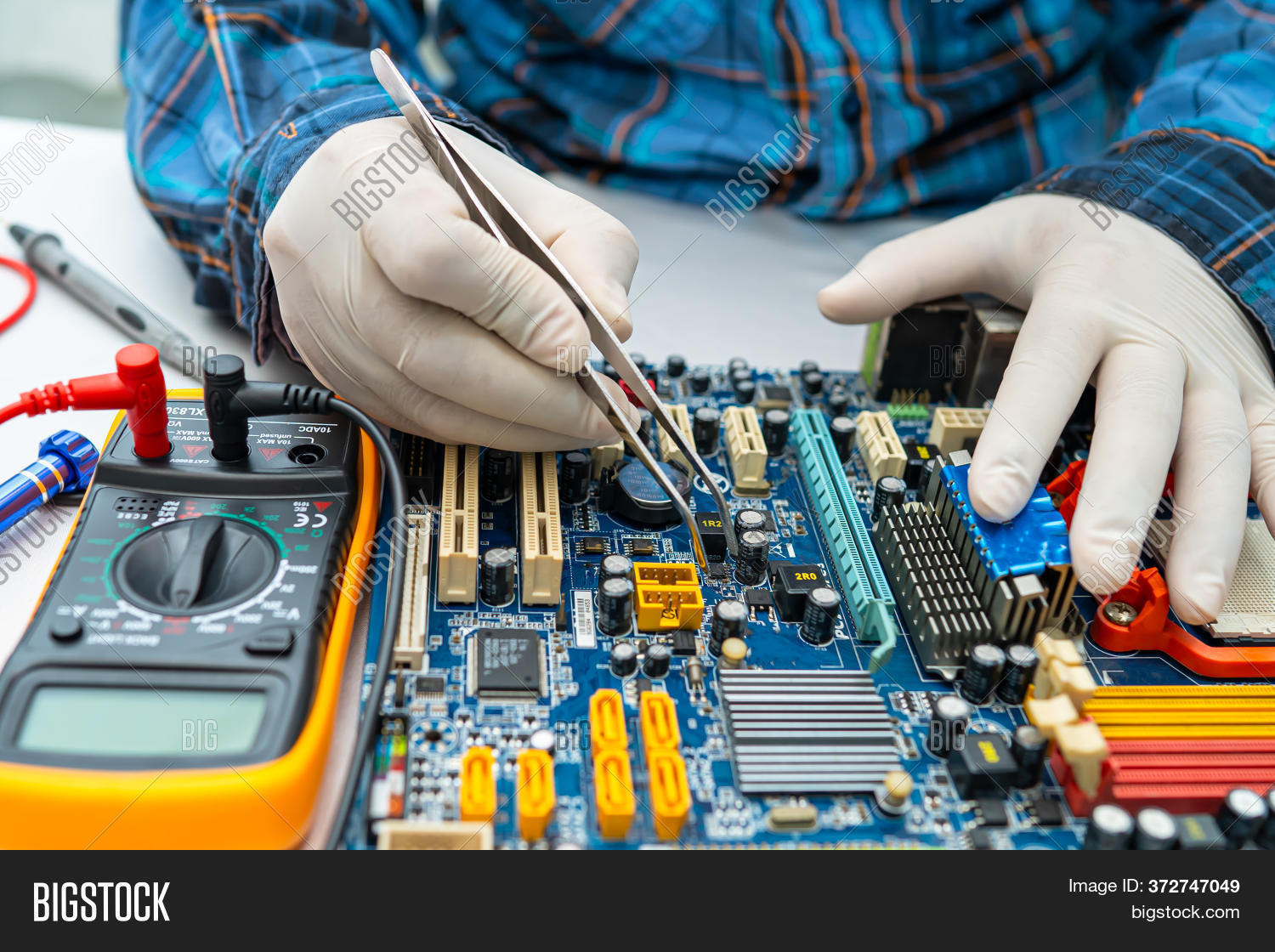 Technician Repairing Image & Photo (Free Trial) | Bigstock