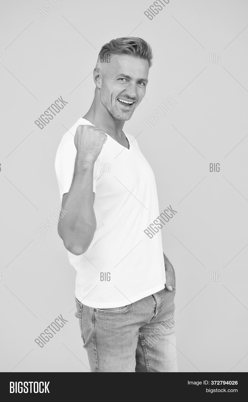 Mens Power. Happy Man Image & Photo (Free Trial) | Bigstock