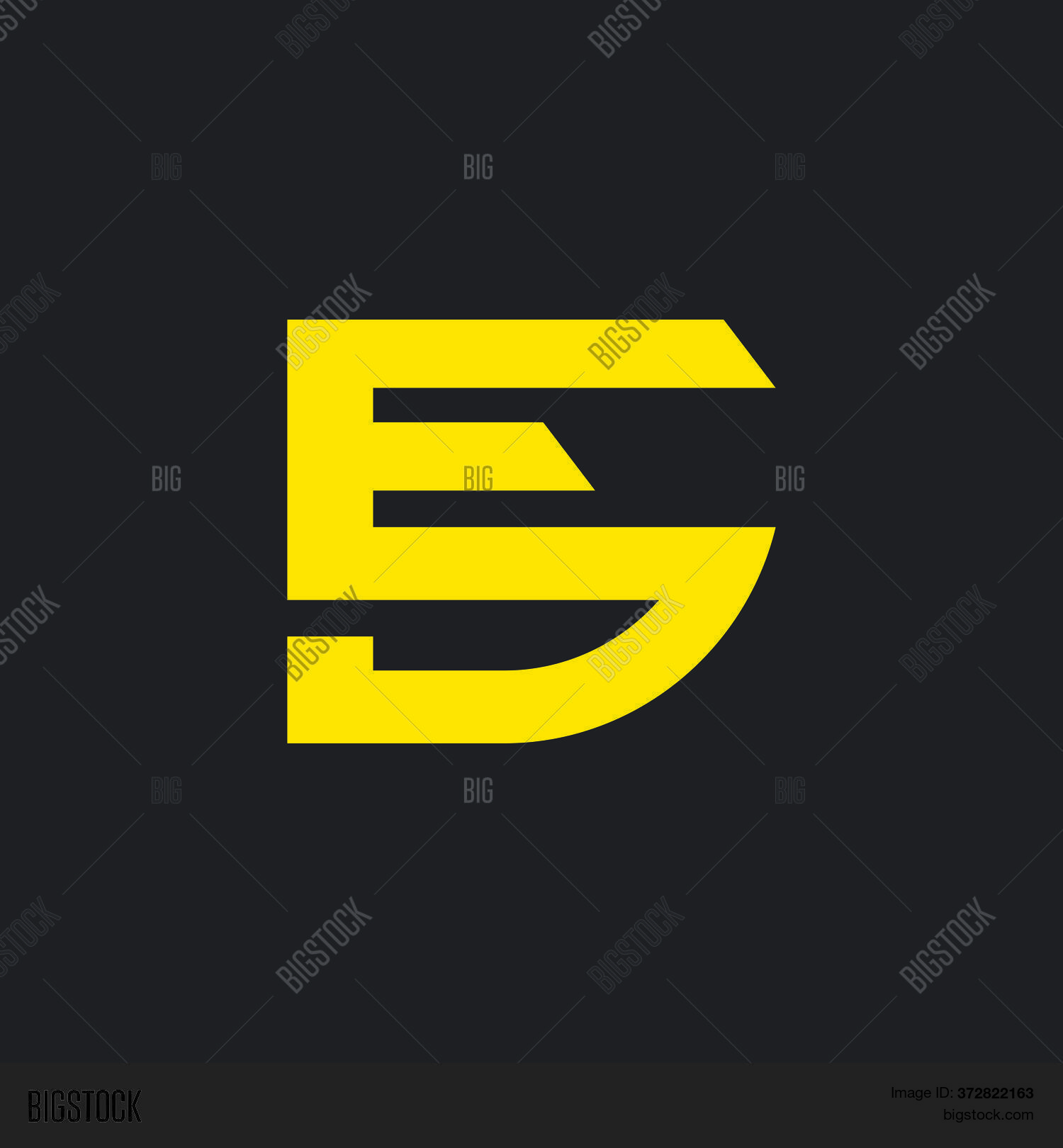Abstract Letter Es Vector & Photo (Free Trial) | Bigstock