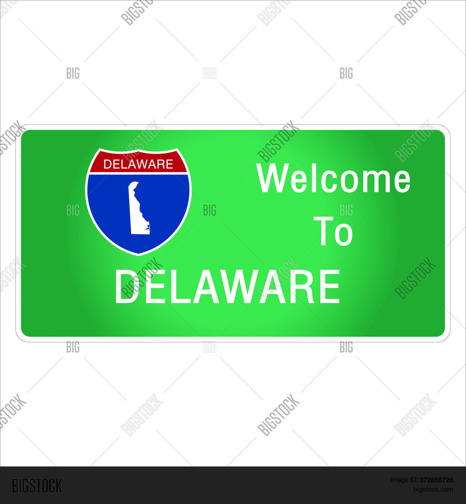 Roadway Sign Welcome Vector & Photo (Free Trial) | Bigstock