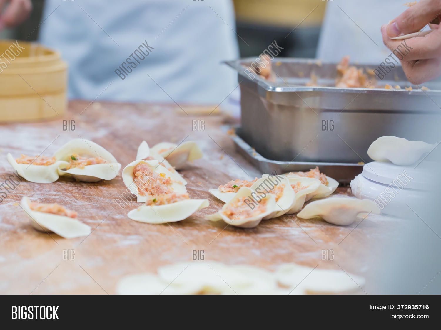 Dim Sum Chefs Working Image & Photo (Free Trial) | Bigstock