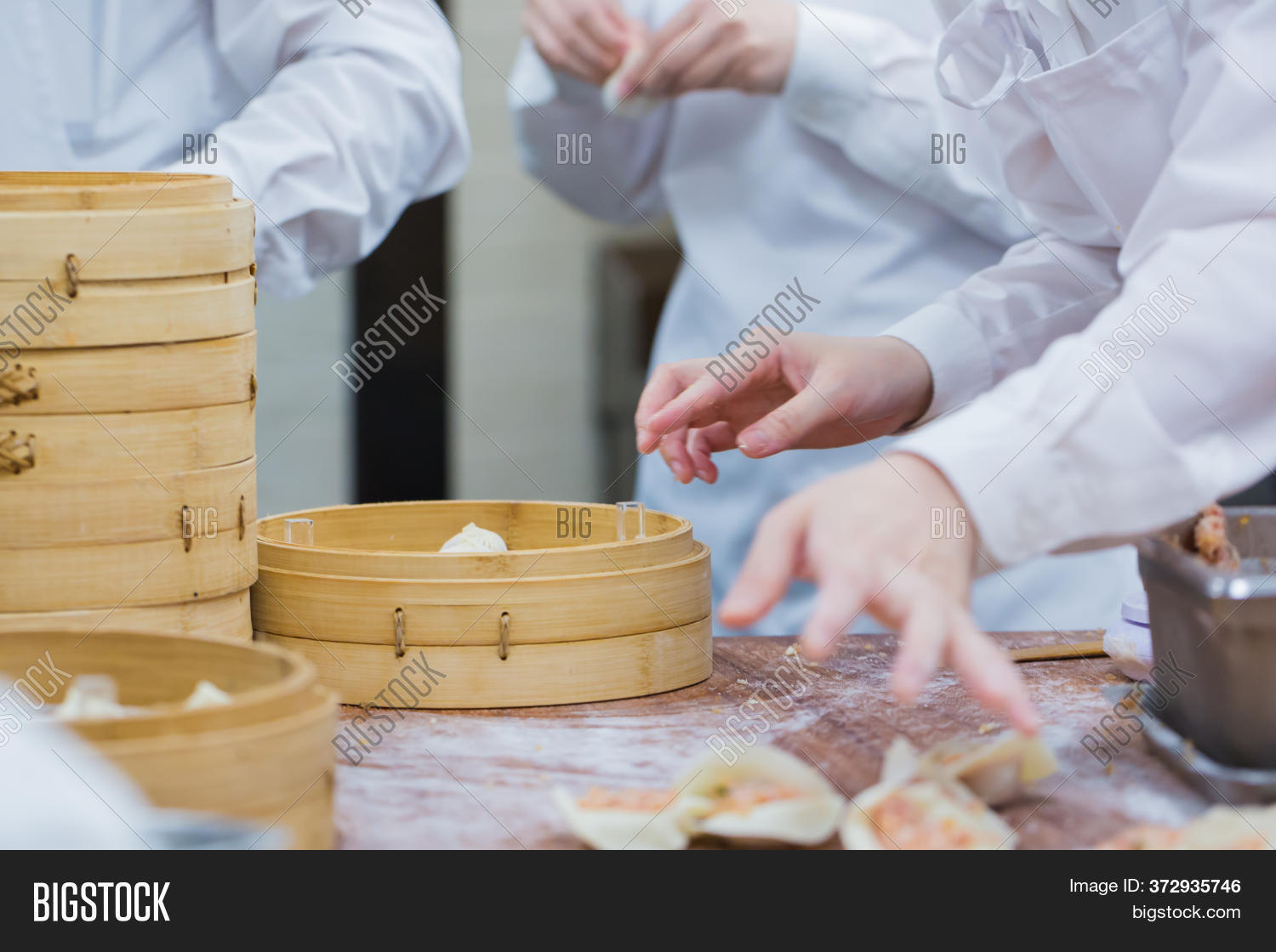Dim Sum Chefs Working Image & Photo (Free Trial) | Bigstock
