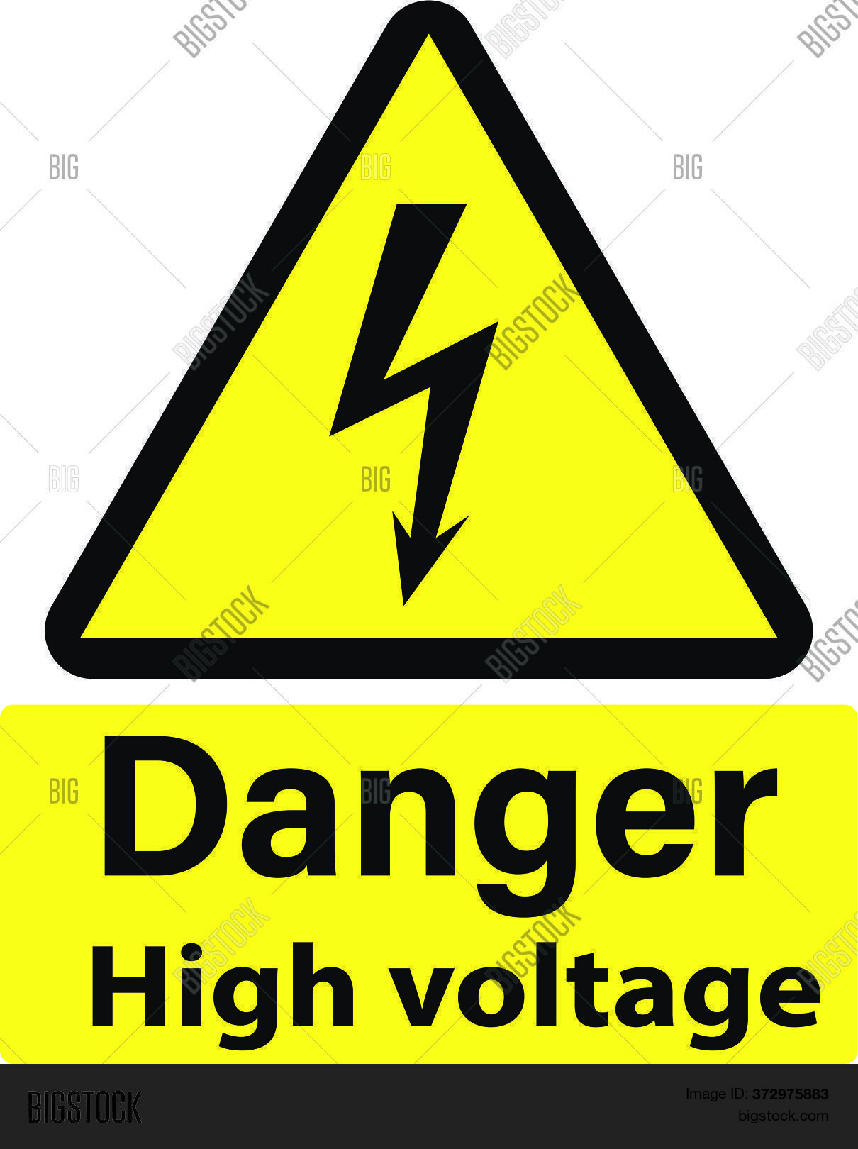 Danger High Voltage Vector & Photo (Free Trial) | Bigstock