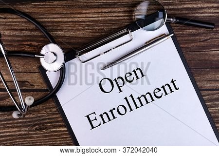 Open Enrollment Text Image & Photo (Free Trial) | Bigstock