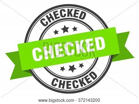 Checked Label. Vector & Photo (Free Trial) | Bigstock