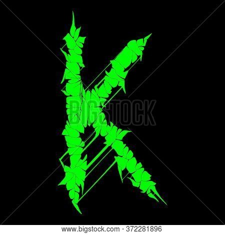 Grunge Font.green Vector & Photo (Free Trial) | Bigstock