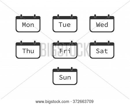 Days Week. Diary Vector & Photo (Free Trial) | Bigstock