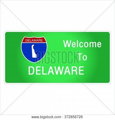 Roadway Sign Welcome Vector & Photo (Free Trial) | Bigstock