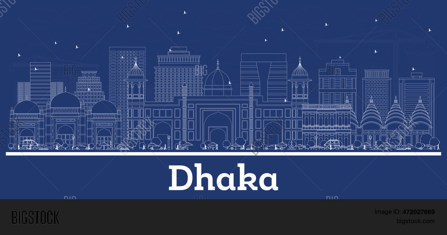 Outline Dhaka Vector & Photo (Free Trial) | Bigstock