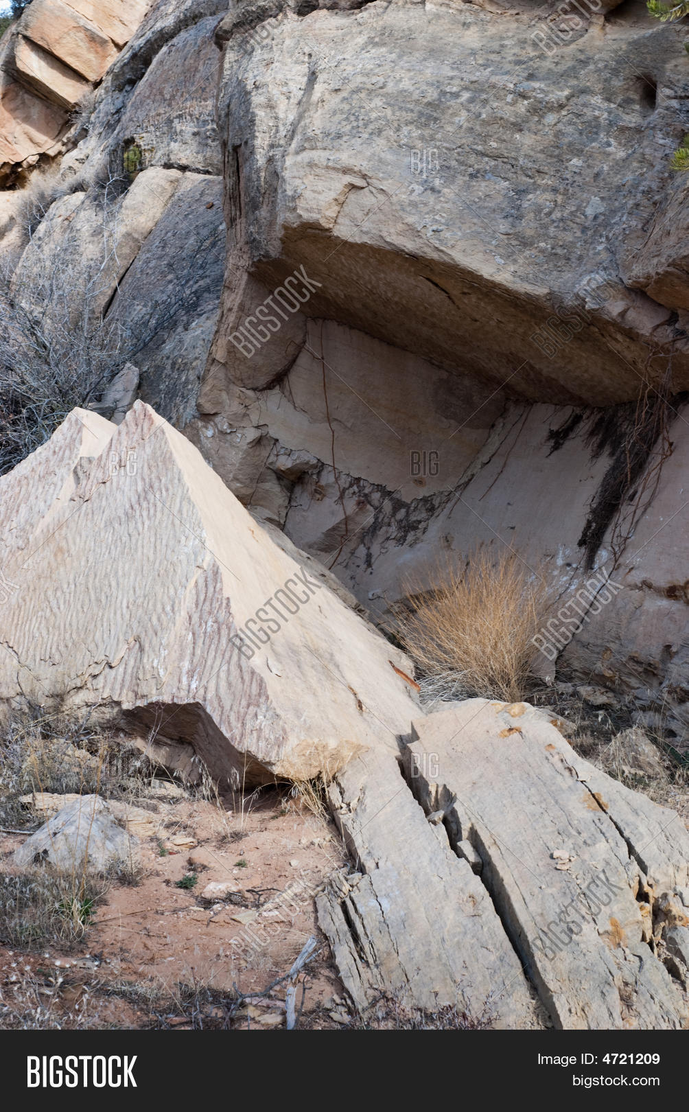 Fallen Rock Image & Photo (Free Trial) | Bigstock