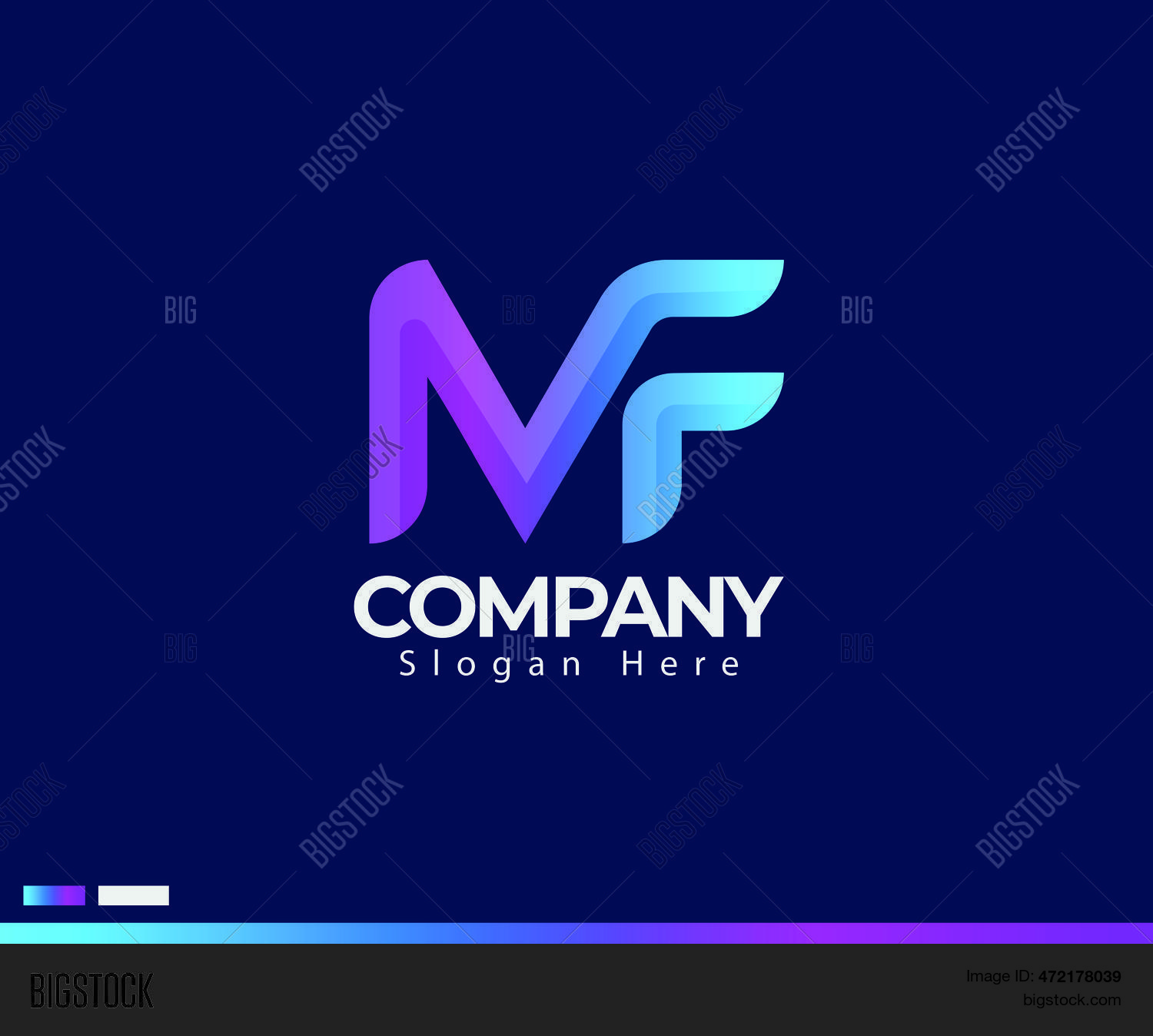 Business Letter M F Vector & Photo (Free Trial) | Bigstock