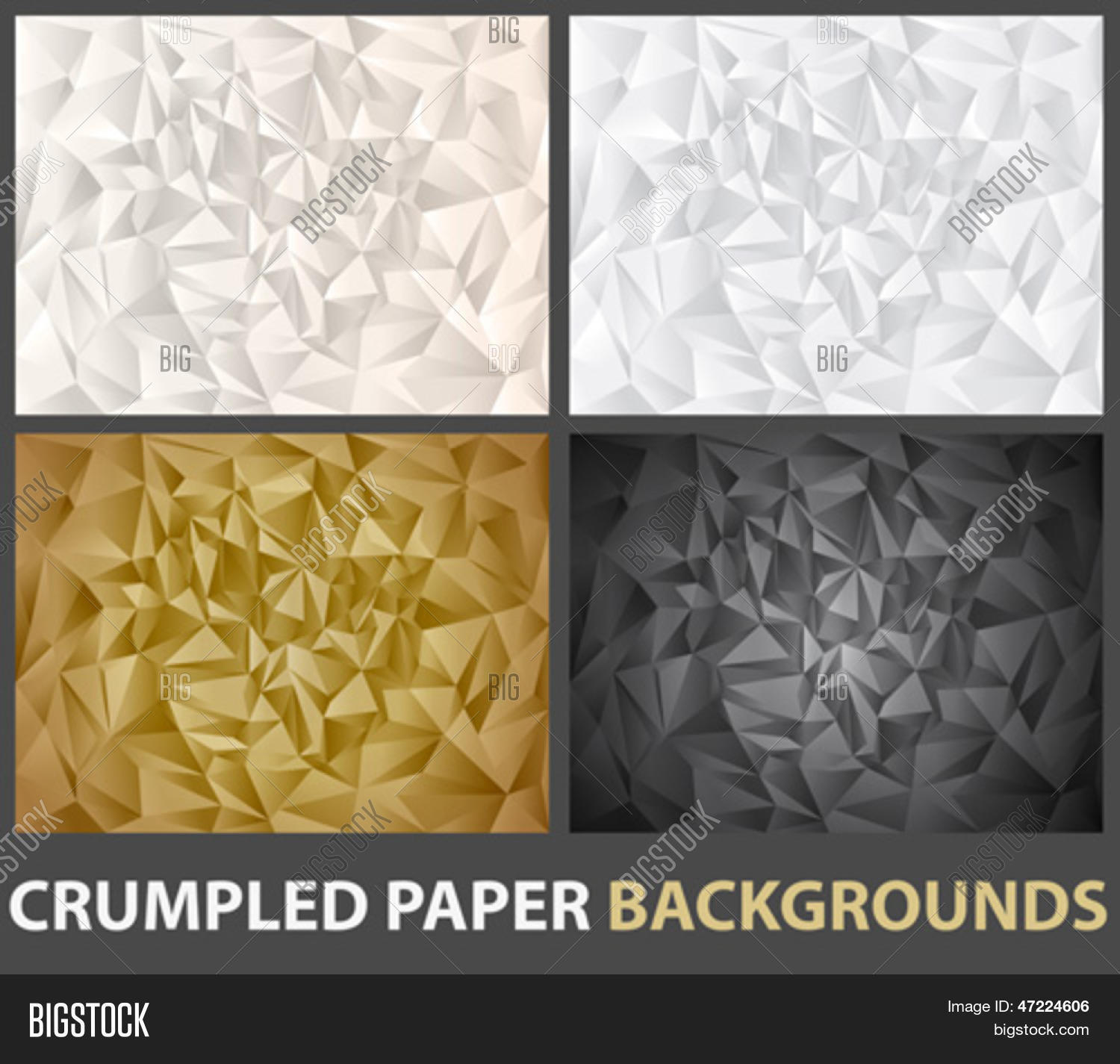 Vector Crumpled Paper Vector & Photo (Free Trial) | Bigstock