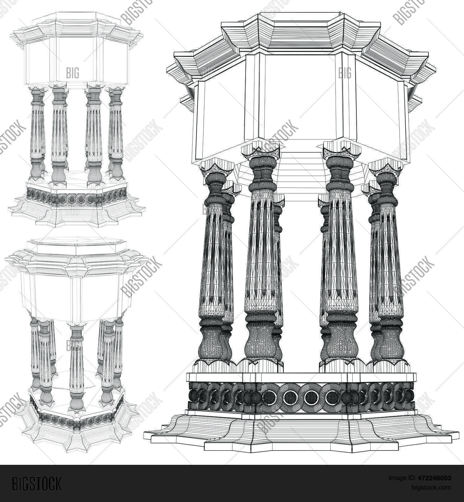 Ancient Octagon Vector & Photo (Free Trial) | Bigstock
