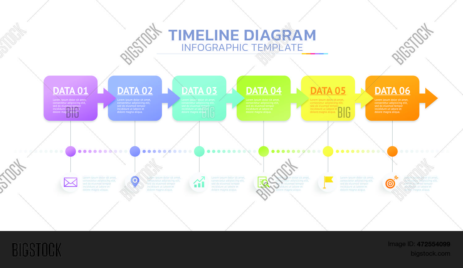 Timeline Diagram Vector & Photo (Free Trial) | Bigstock