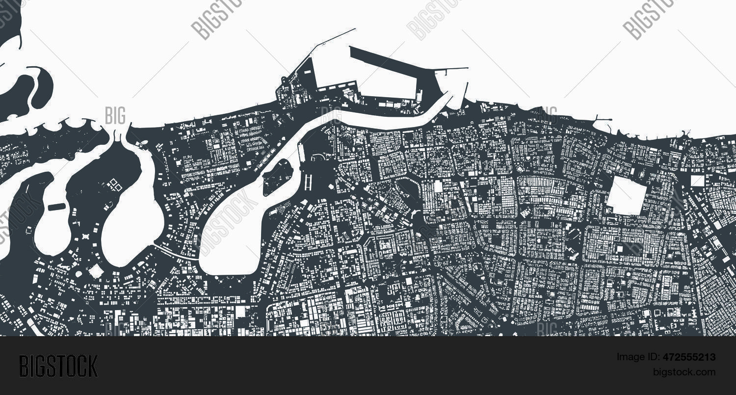 Sharjah Vector Map. Vector & Photo (Free Trial) | Bigstock