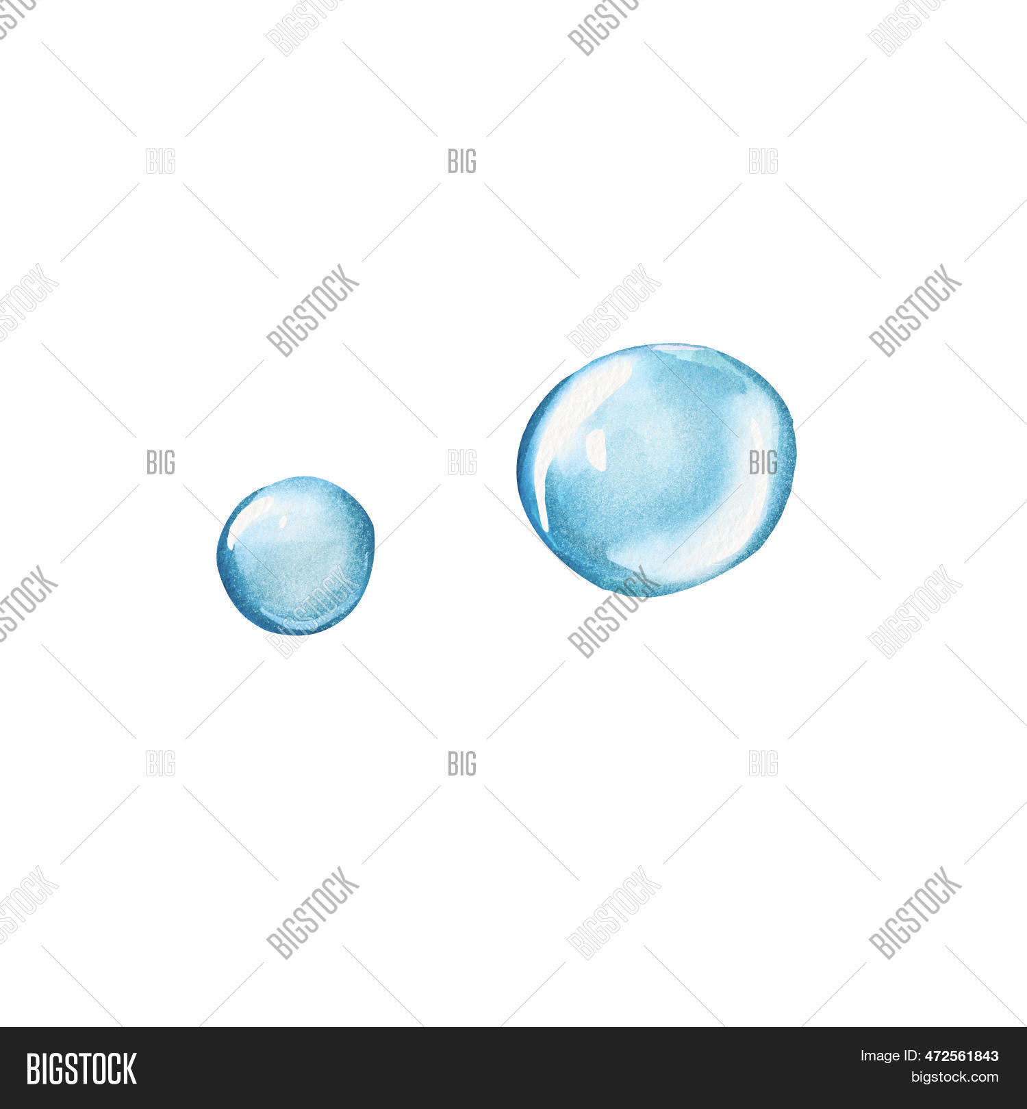 Two Light Blue Bubbles Image & Photo (Free Trial) | Bigstock
