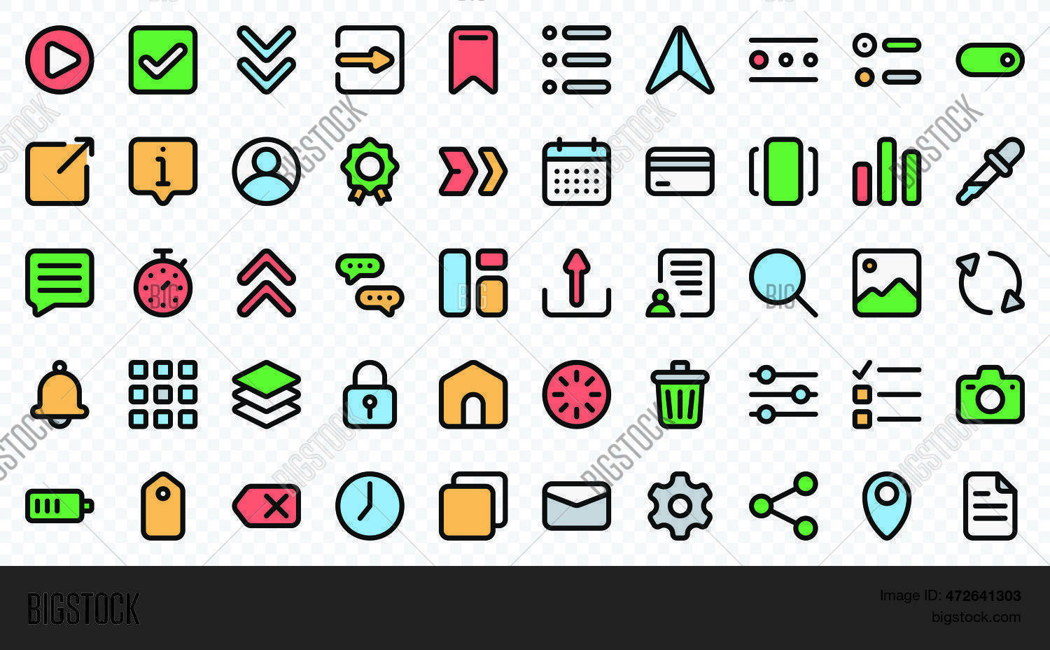 Basic User Interface Vector & Photo (Free Trial) | Bigstock