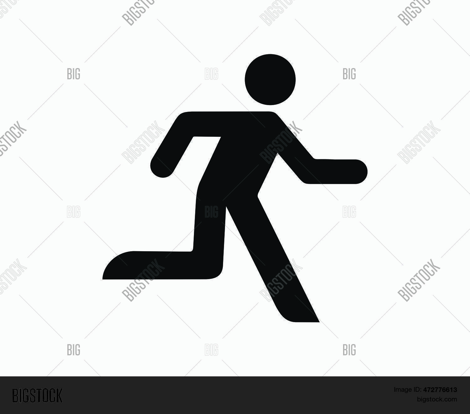 Man Running Sprinting Vector & Photo (Free Trial) | Bigstock