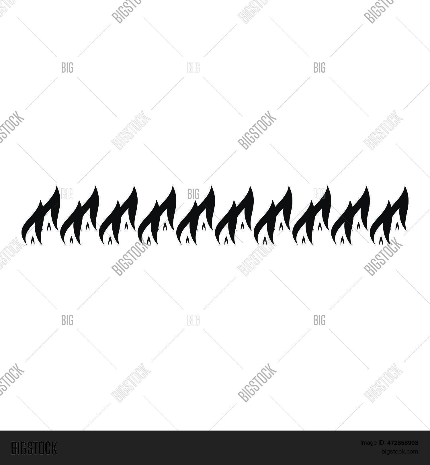 Burning Fire Flame Vector & Photo (Free Trial) | Bigstock