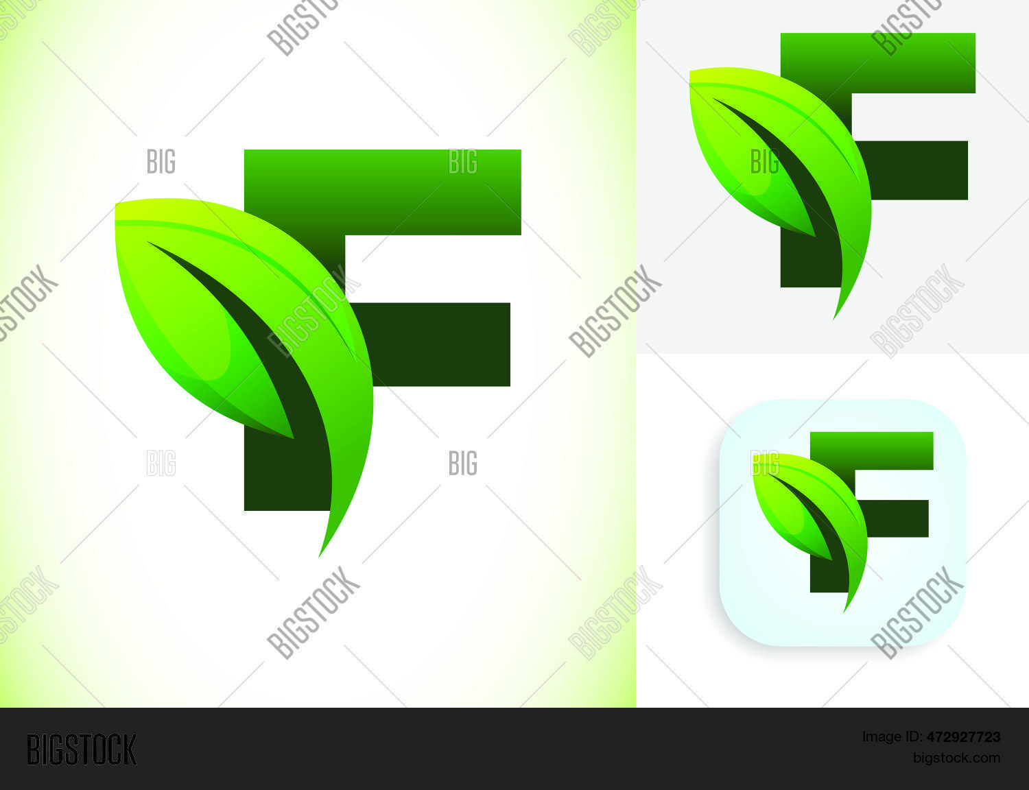 Initial F Alphabet Vector & Photo (Free Trial) | Bigstock