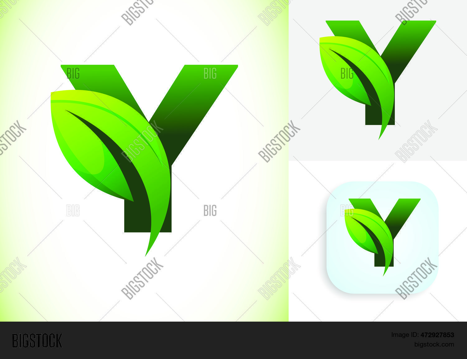 Initial Y Alphabet Vector & Photo (Free Trial) | Bigstock