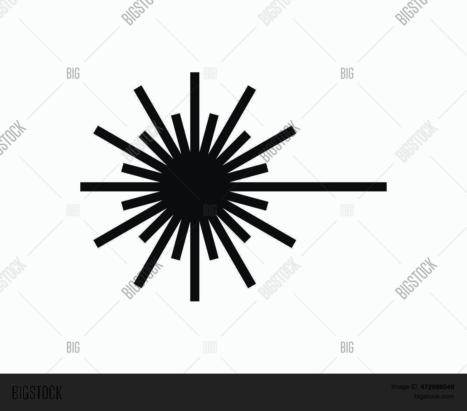 Laser Beam Symbol Vector & Photo (Free Trial) | Bigstock