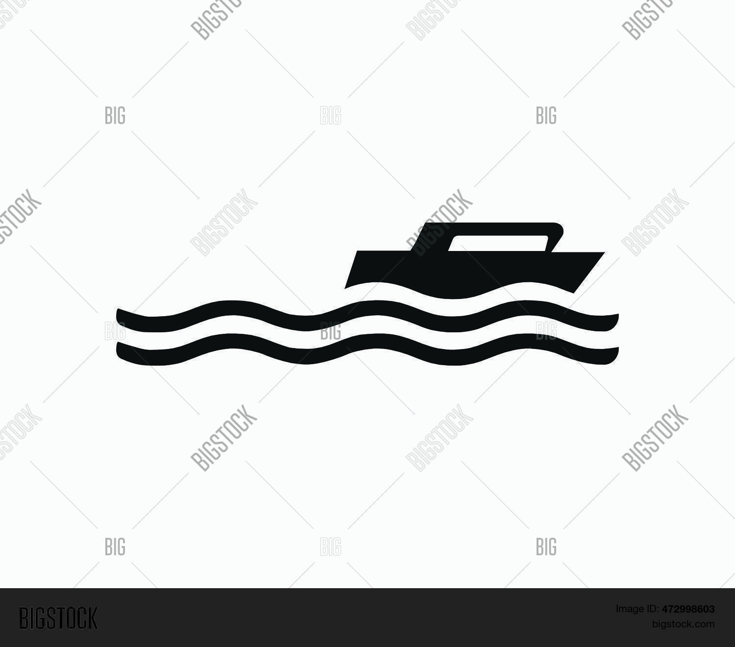 Speedboat Icon Vector & Photo (Free Trial) | Bigstock