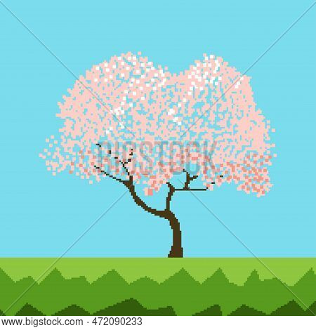 Pixel Art Nature Vector & Photo (Free Trial) | Bigstock