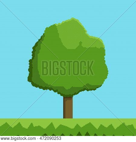 Pixel Art Nature Vector & Photo (Free Trial) | Bigstock