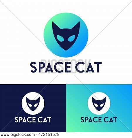 Space Cat Logo. Head Vector & Photo (Free Trial) | Bigstock
