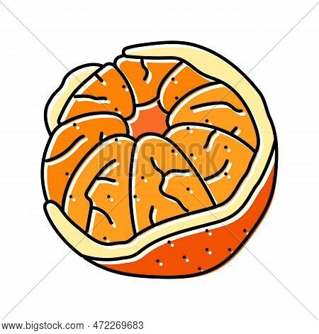 Peeled Mandarin Color Vector & Photo (Free Trial) | Bigstock
