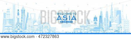 Outline Welcome Asia Vector & Photo (Free Trial) | Bigstock