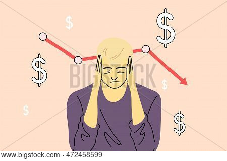 Sad Guy Worry About Vector & Photo (Free Trial) | Bigstock