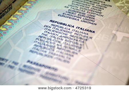 Italian Passport Image & Photo (Free Trial) | Bigstock