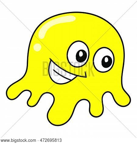 Yellow Slime Head Vector & Photo (Free Trial) | Bigstock