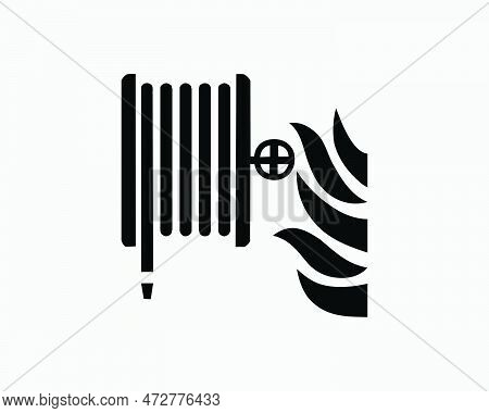 Fire Hose Clipart Black And White