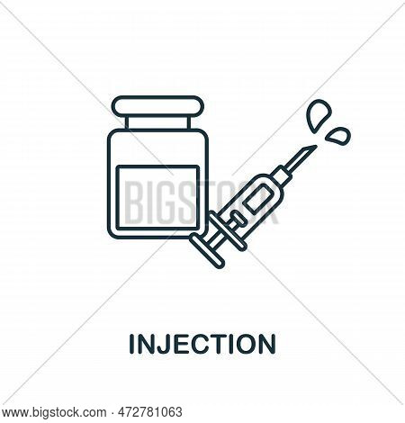 Injection Line Icon. Vector & Photo (Free Trial) | Bigstock