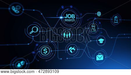 Job Search Glowing Image & Photo (Free Trial) | Bigstock