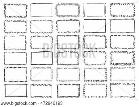 Frames Doodle Vector Vector & Photo (Free Trial) | Bigstock