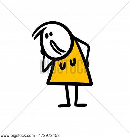 Sad Stick Figure Vector & Photo (Free Trial) | Bigstock