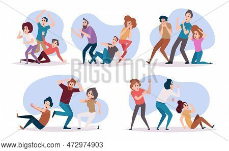 Scared Characters. Vector & Photo (Free Trial) | Bigstock