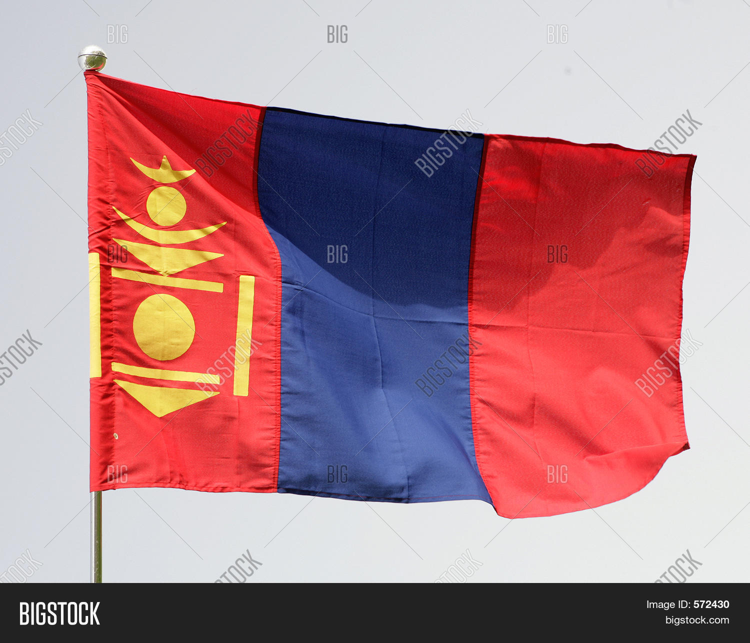 Mongolian Flag Image & Photo (Free Trial) | Bigstock