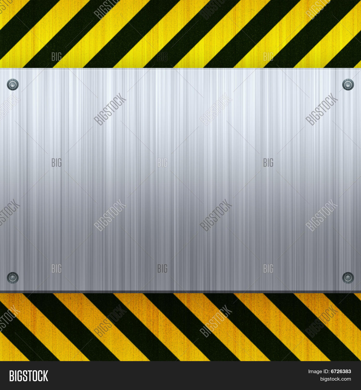 Hazard Stripes Brushed Image & Photo (Free Trial) | Bigstock