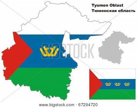 Outline Map Tyumen Vector & Photo (Free Trial) | Bigstock
