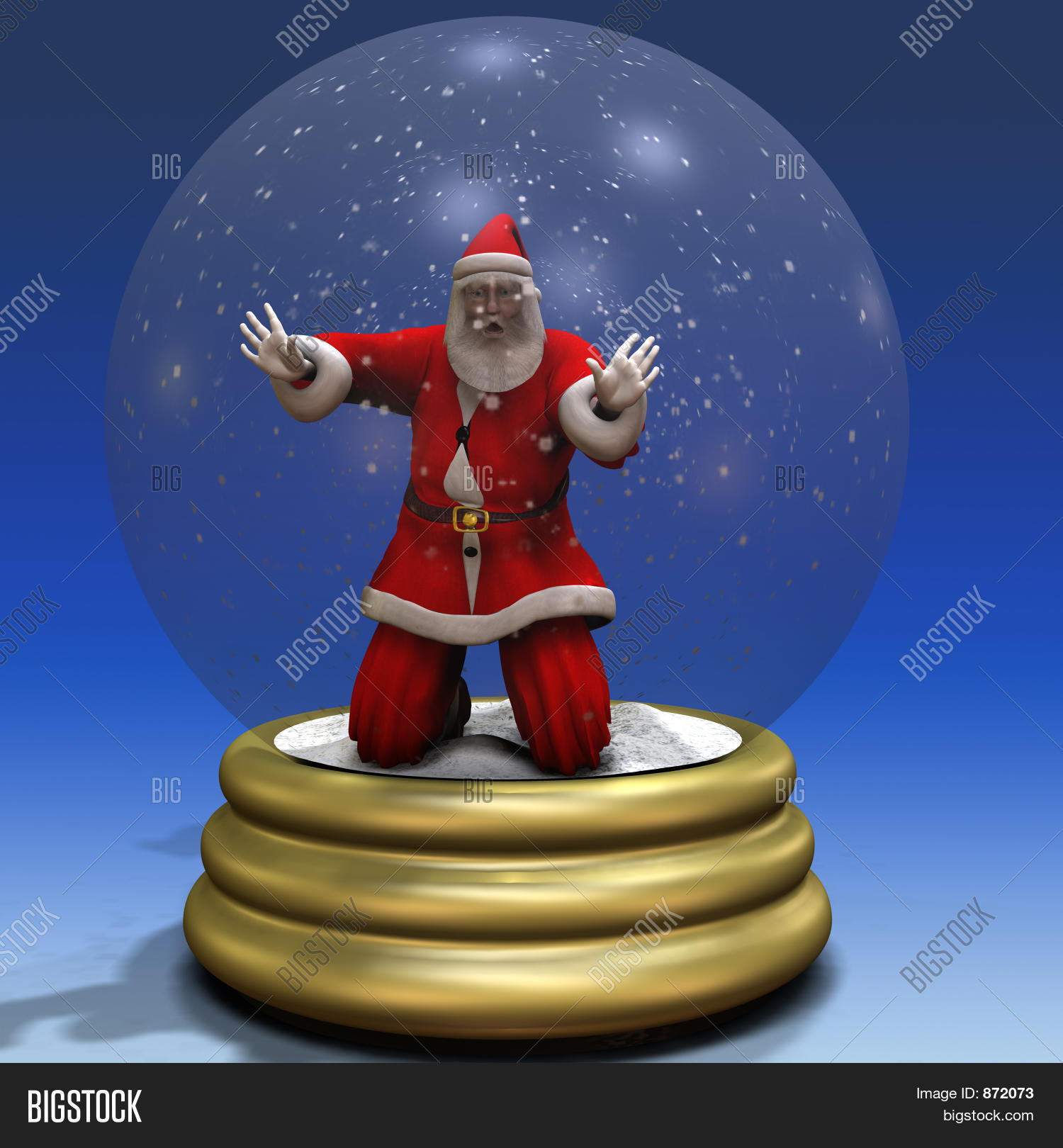 Santa Trapped Snow Image & Photo (Free Trial) | Bigstock
