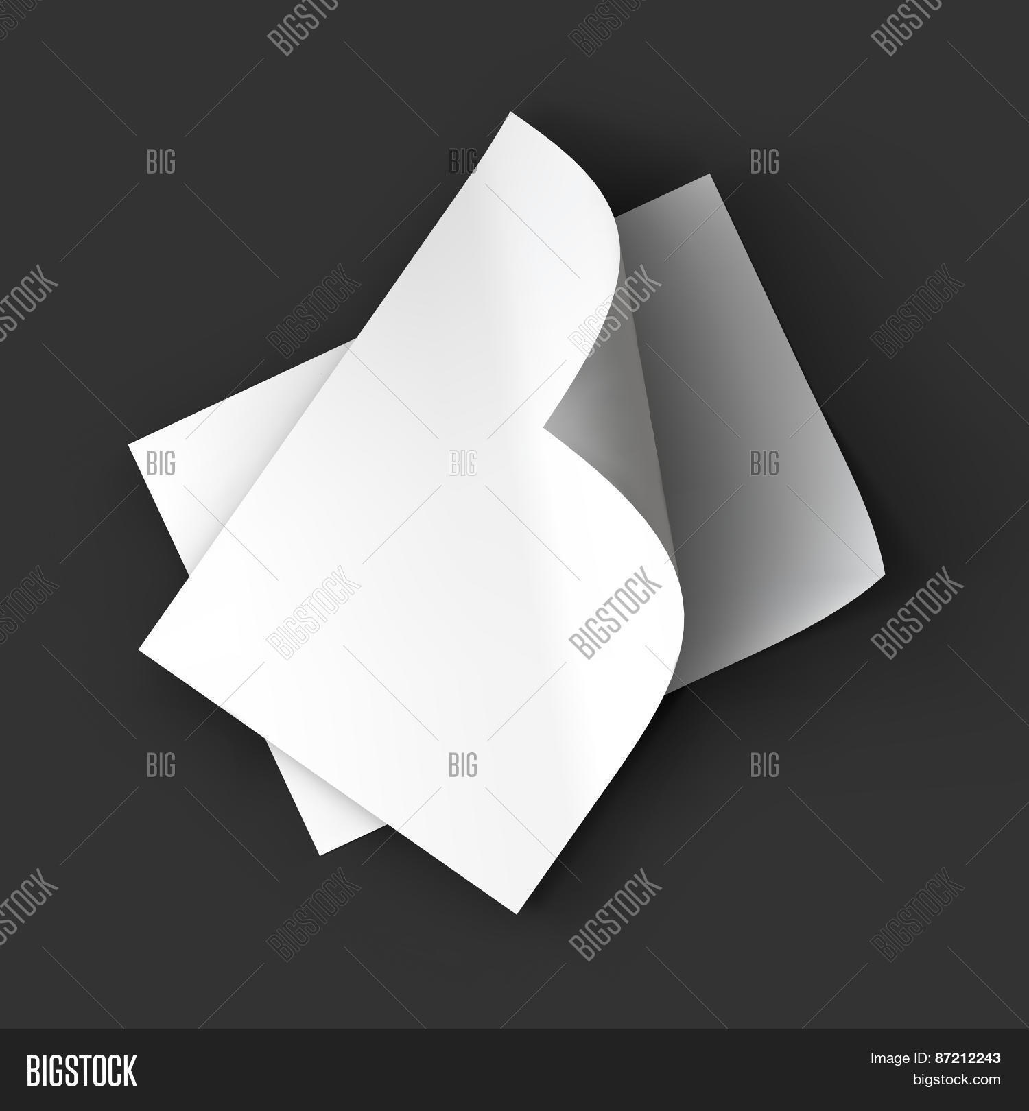 Stack Pages Curved Vector & Photo (Free Trial) | Bigstock